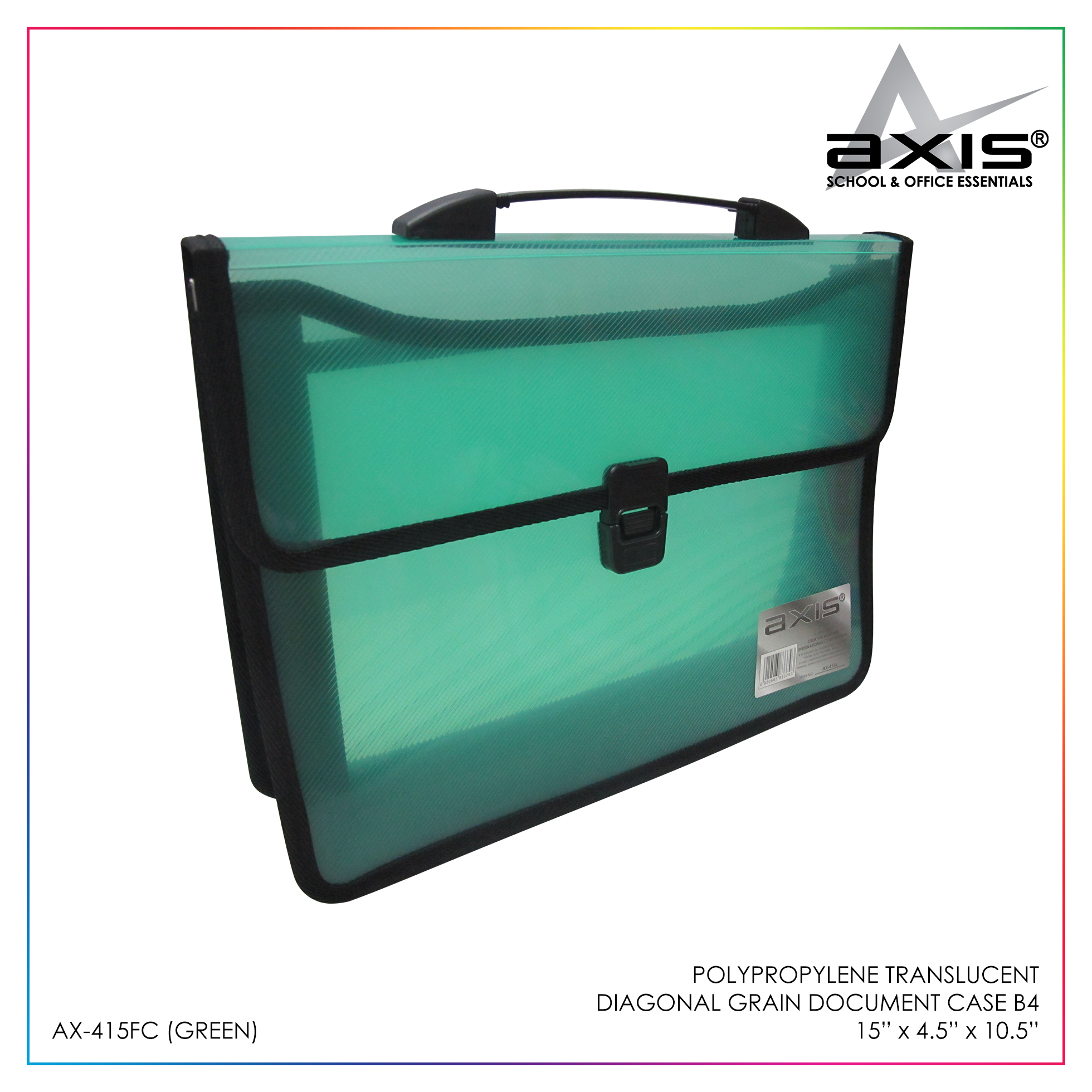 Expandable Document Case B4 Long Translucent Diagonal Grain File Folder ...
