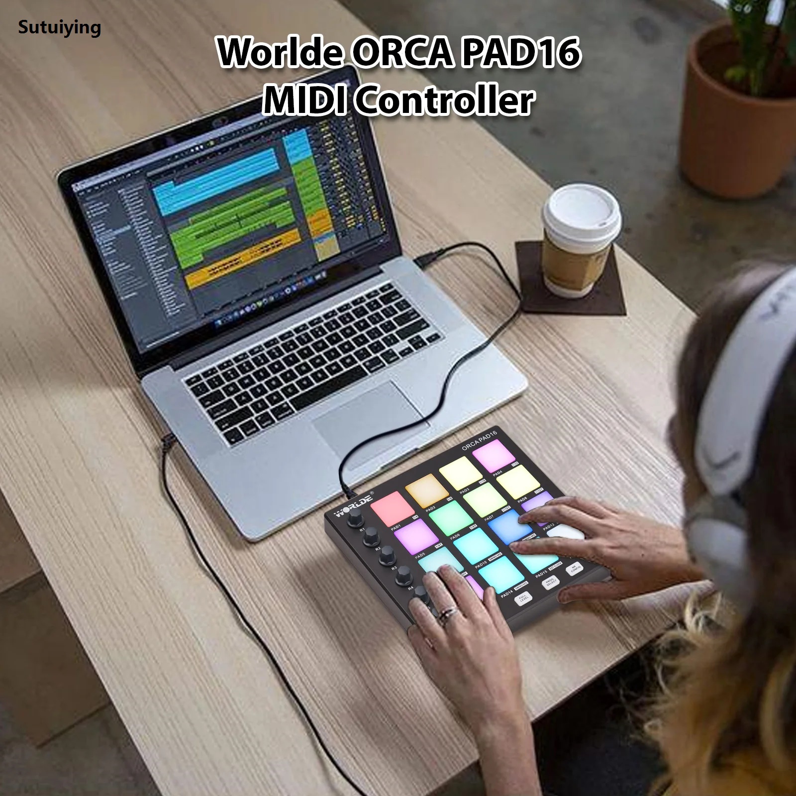 Sutuiying WORLDE Mini II Pro Studio Bundle | PAD16 + 16-Key MIDI New ...