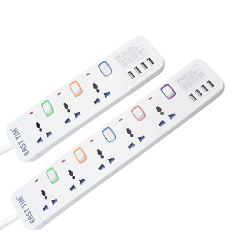 Multiple Power Strip 3/5 Ways AC UK Outlet Electrical Socket Plug with ...
