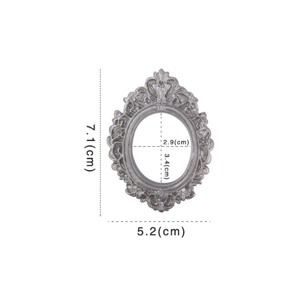Multiple Styles DIY Resin Photo Frame Rustic 3D Mini Mirror Props ...