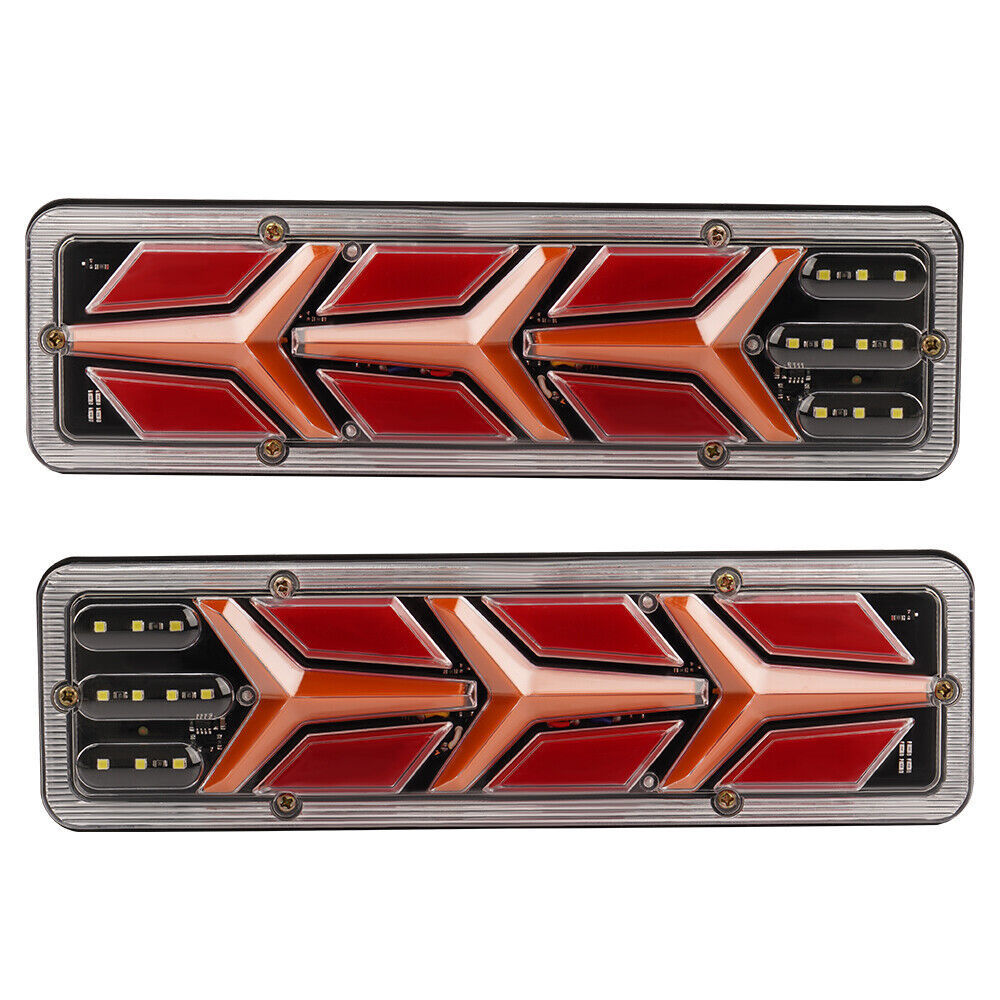 Stop Lamp 12V 24 Volt Truk Model Merah 2 PCS Truk Trailer Lampu ...