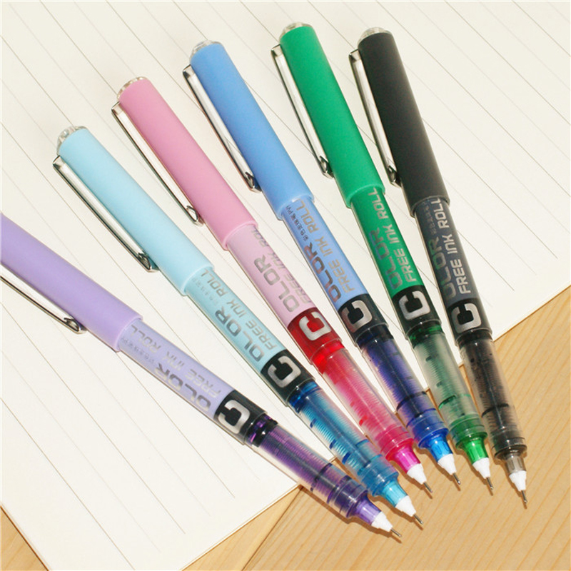 Luxury Needle Type Gel Pens Straight Liquid Yype Color Pen Water ...