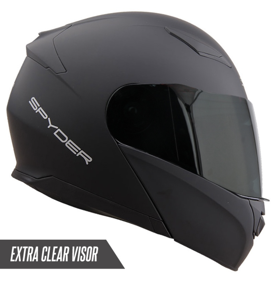 Spyder Modular Helmet with Dual Visor Arrow PD Series 0 (FREE Clear ...