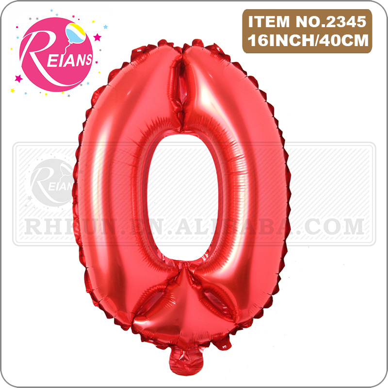 16 Inch Red Letter A-Z Number 0-9 Alphabet Foil Balloons Birthday Party ...