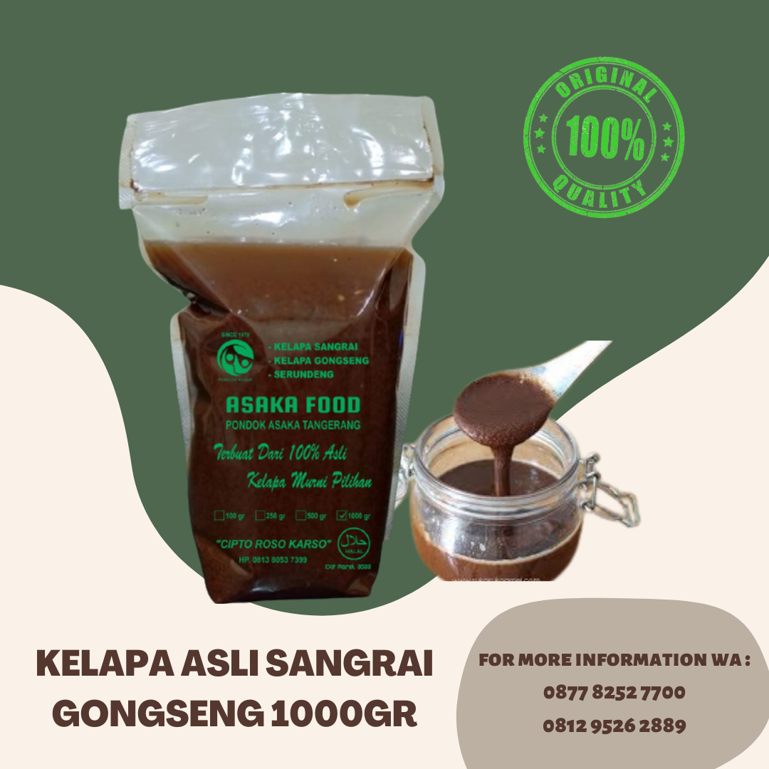 READY KELAPA GONGSENG / SANGRAI 1KG - 100GR BUMBU PENYEDAP | Lazada ...
