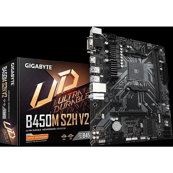 GIGABYTE B450M S2H MAINBOARD เมนบอร์ด AMD AM4 - เอสอาร์กรุ๊ป - ThaiPick