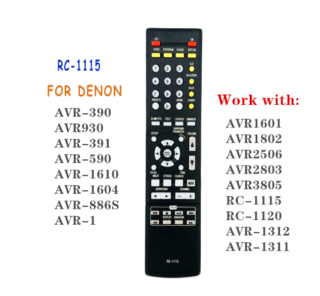 RC-1115 Remote Control For Denon AV System Amplifier AVR930, 48% OFF RC-1115 Remote Control For Denon AV System Amplifier AVR930, 48% OFF