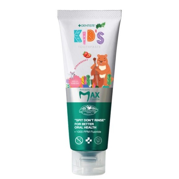 Dentiste' ยาสีฟันแปรงแห้งเด็ก Kids Toothpaste Mixed Fruit Flavor ...