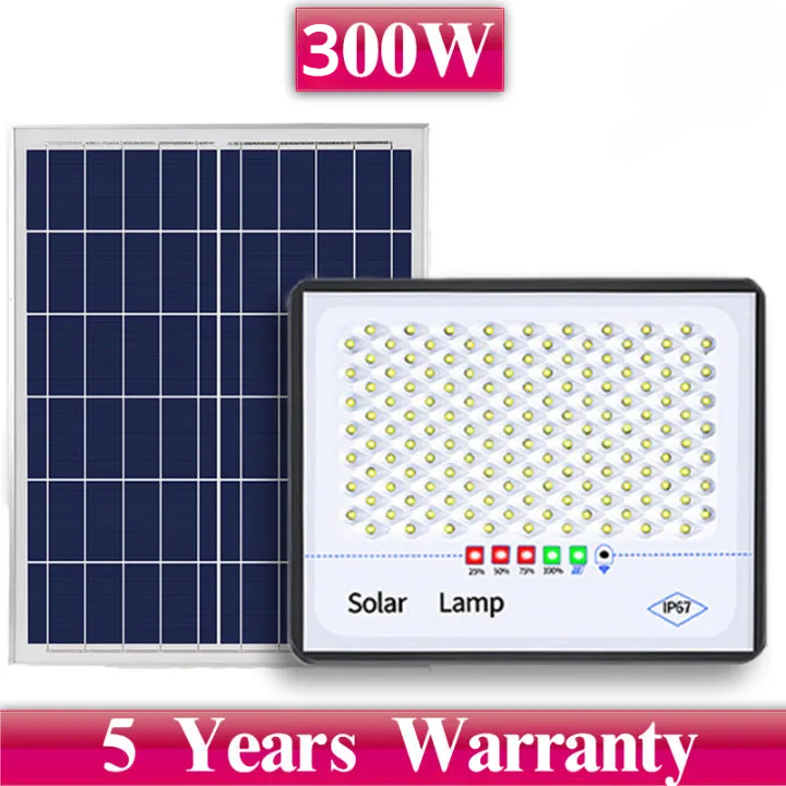 Lampu solar panel tahan 24 jam Lampu Taman outdoor 80w/200w/600w lampu ...