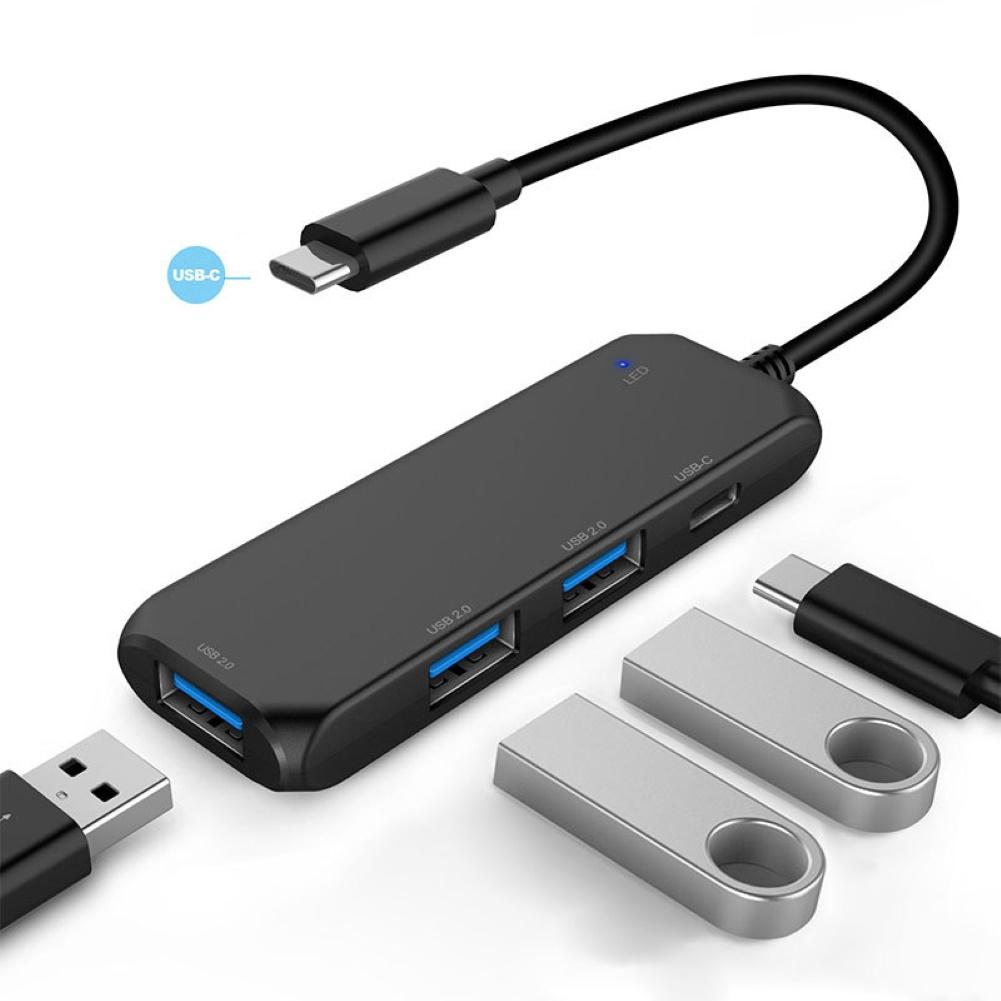 【EleganceWorld】USB Type C Hub Portable Type-C USB 2.0 Hub Splitter ...
