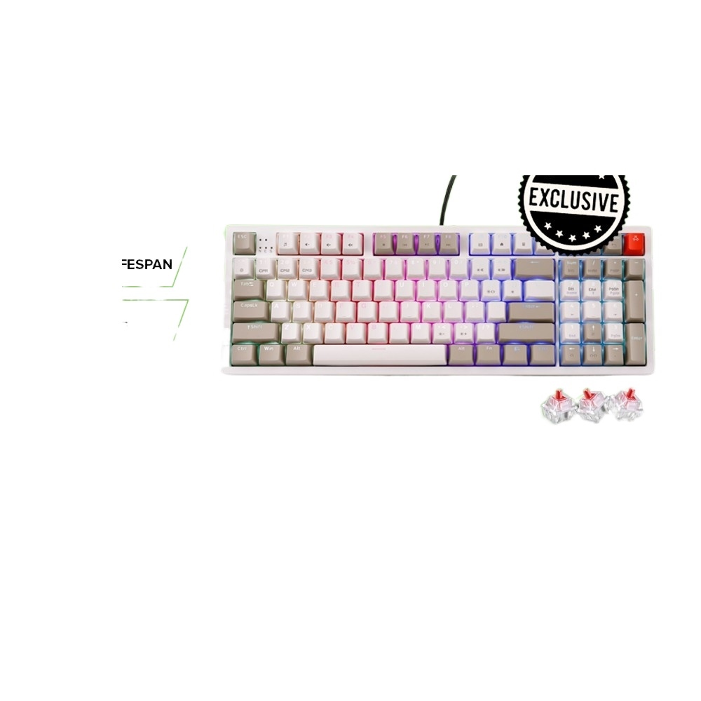 Mechanical touch keyboard EasyPC Rakk Ilis RGB Mechanical Keyboard 96 ...