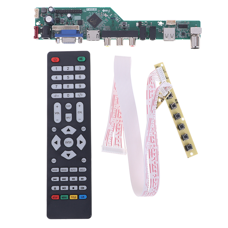 T.SK106A.03 Universal LCD TV Controller Driver Board V53 analog TV ...