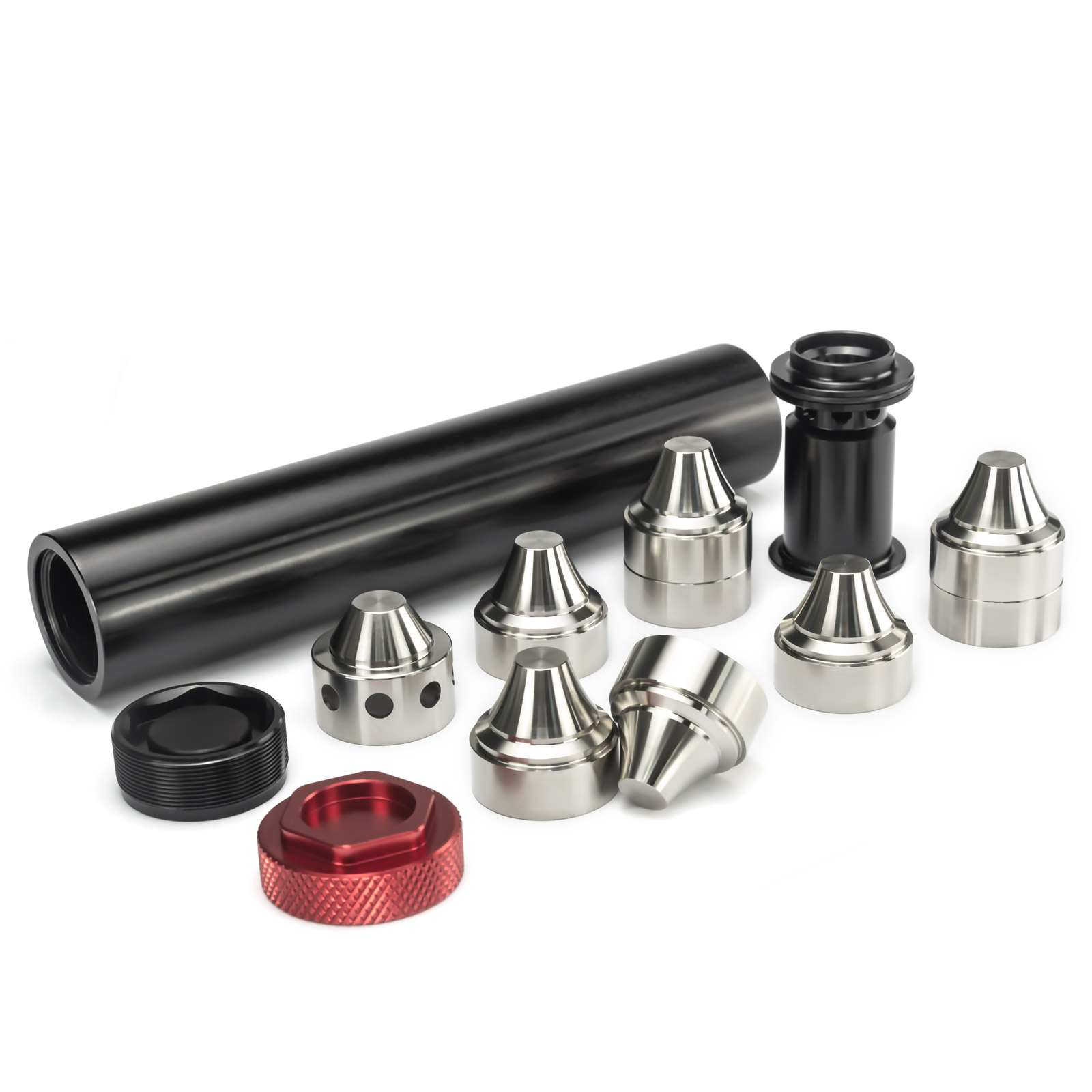 7.8L 1.55OD Aluminum Hybrid Solvent Trap 8pcs Radial Stainless Steel ...