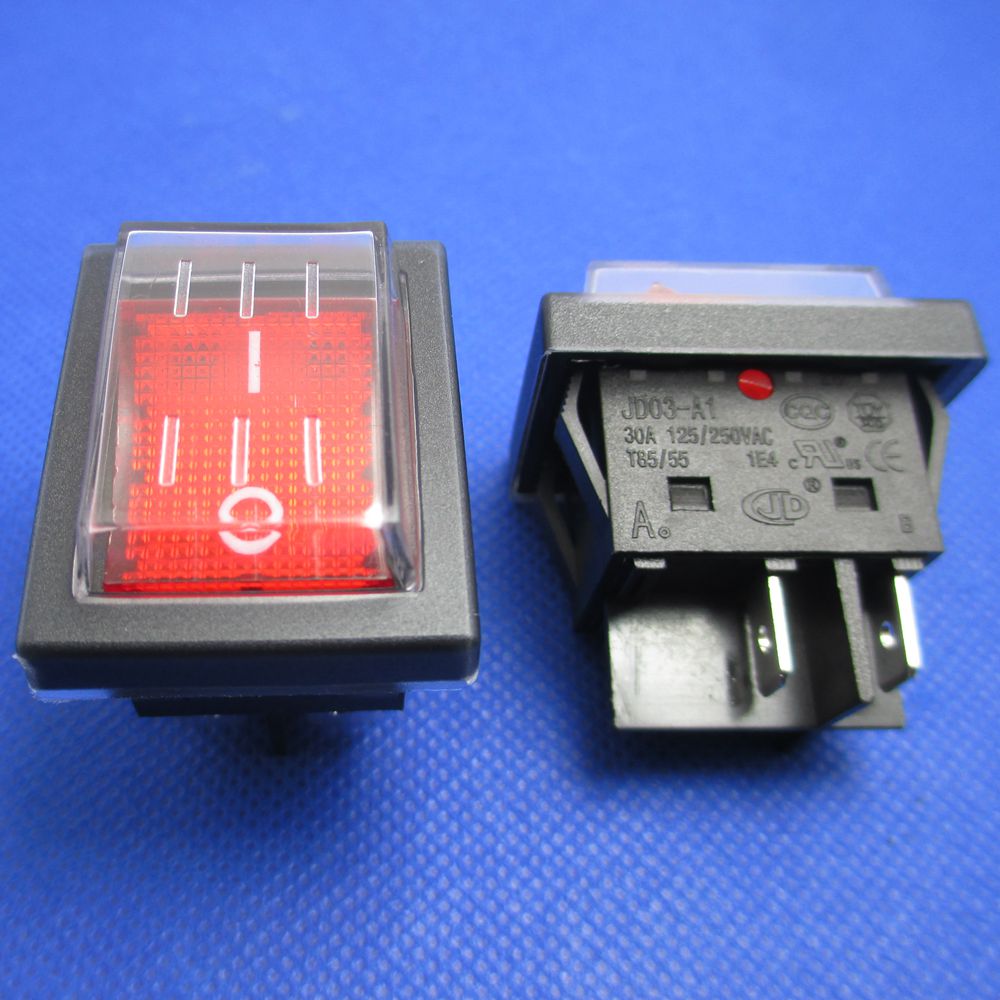 【TrendGlobe】1pcs waterproof rocker Switch 4 pin 30A 250V high power big ...
