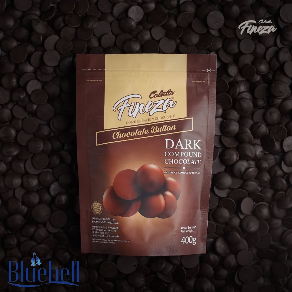 Coklat Fineza Button 400g Dark Compound Chocolate Coklat Compound DCC ...