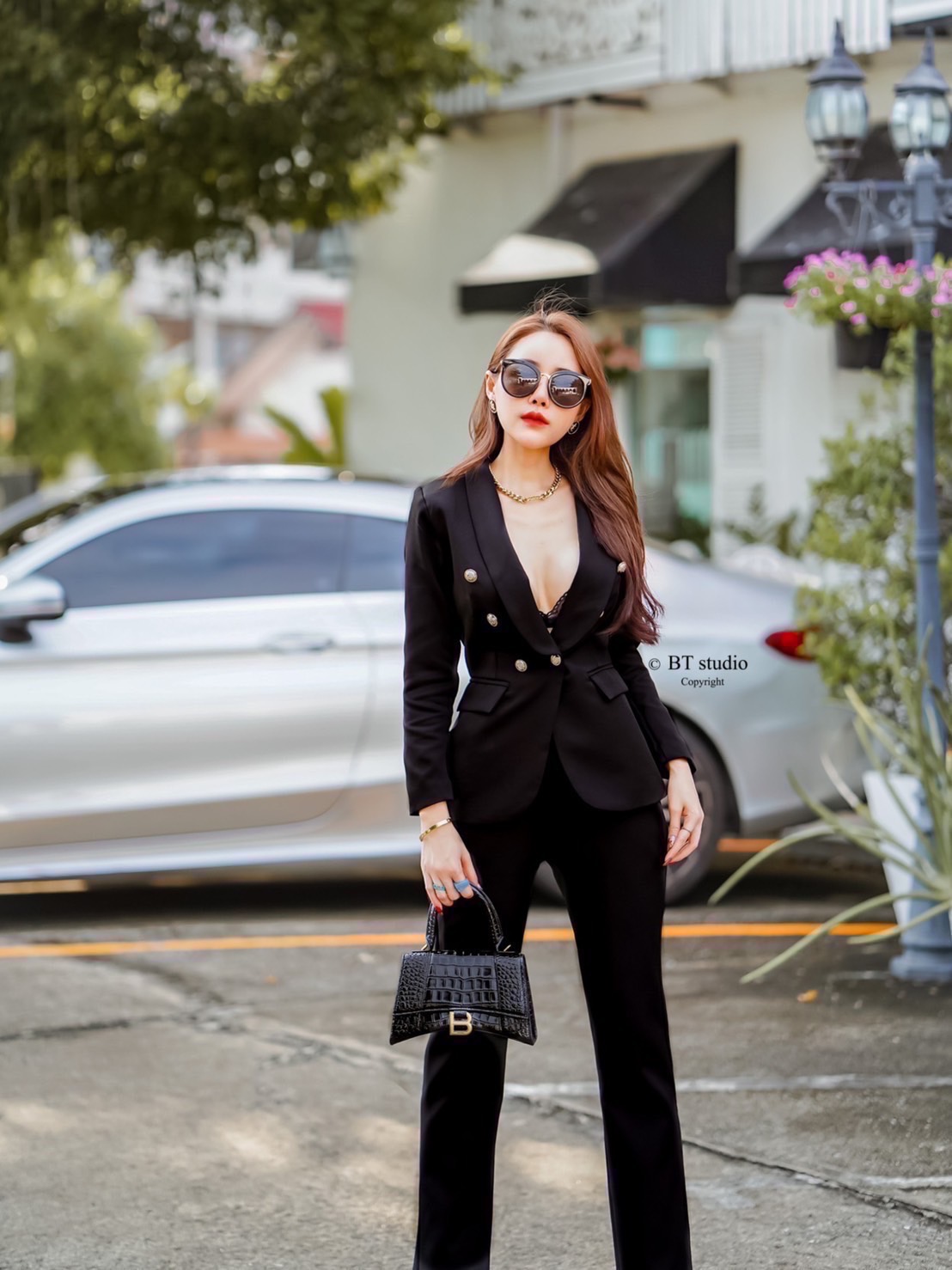 BT: เซท 2 ชิ้น เสื้อเบเซอร์แขนยาว มาพร้อมกางเกงขายาว พร้อมเสริฟ 2 สี งานสวยแน่น ๆ สุดปังม๊ากจ้า ...