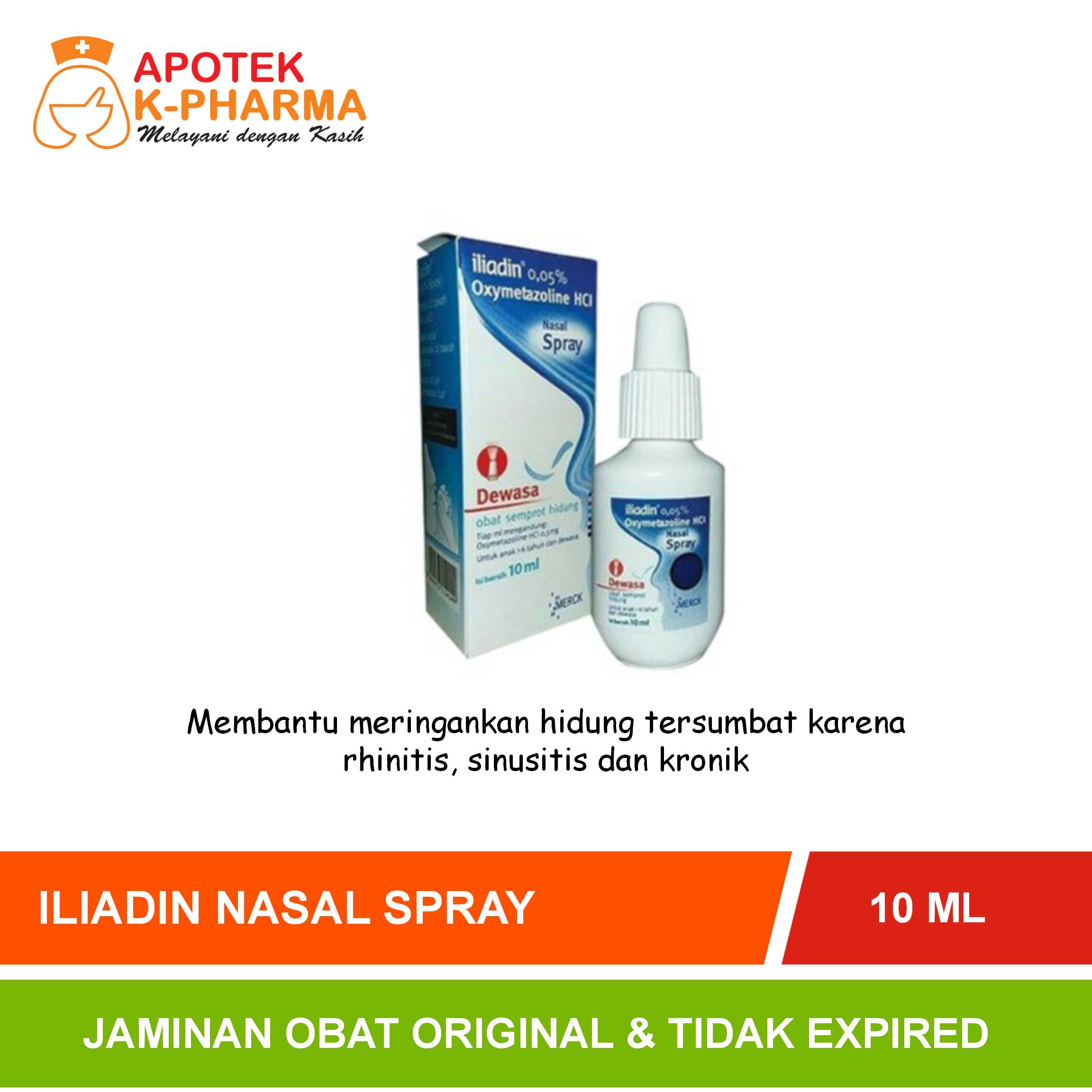 Iliadin Spray Nasal Dewasa Isi 10ml Obat Original | Lazada Indonesia
