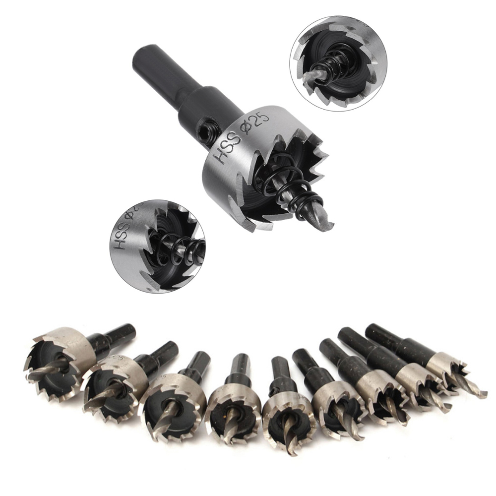 1pcs 12-50mm Hss Drill Bit Holesaw Hole Saw Cutter Drilling Kit Hand ...