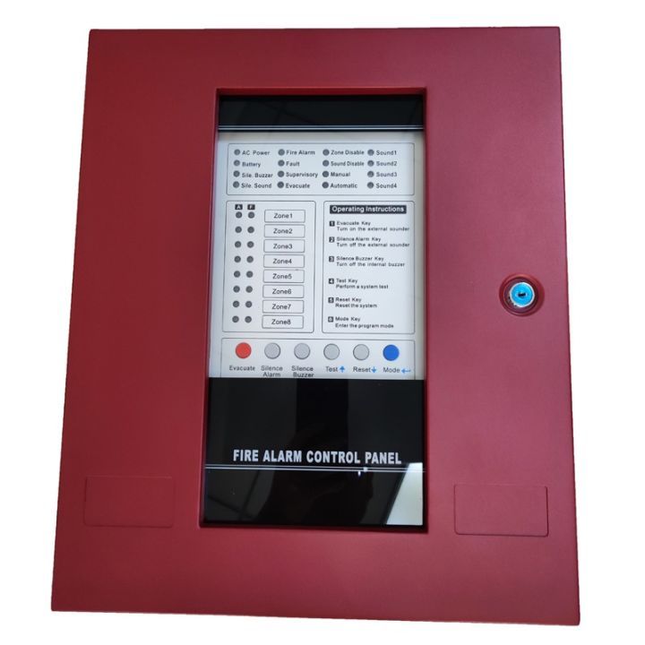 ZC 2/4 Zones Fire Alarm Control Panel with AC power input Fire Alarm ...