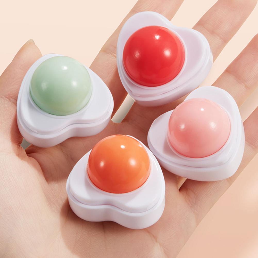 Cute Pudding Fruity Ball Shape Lip Balm Strawberry Lipstick Makeup ...