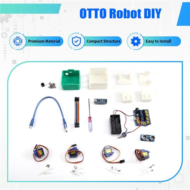 DIY Robot Obstacle-Avoiding 3D Printing Dance Robot Ultrasonic Obstacle ...