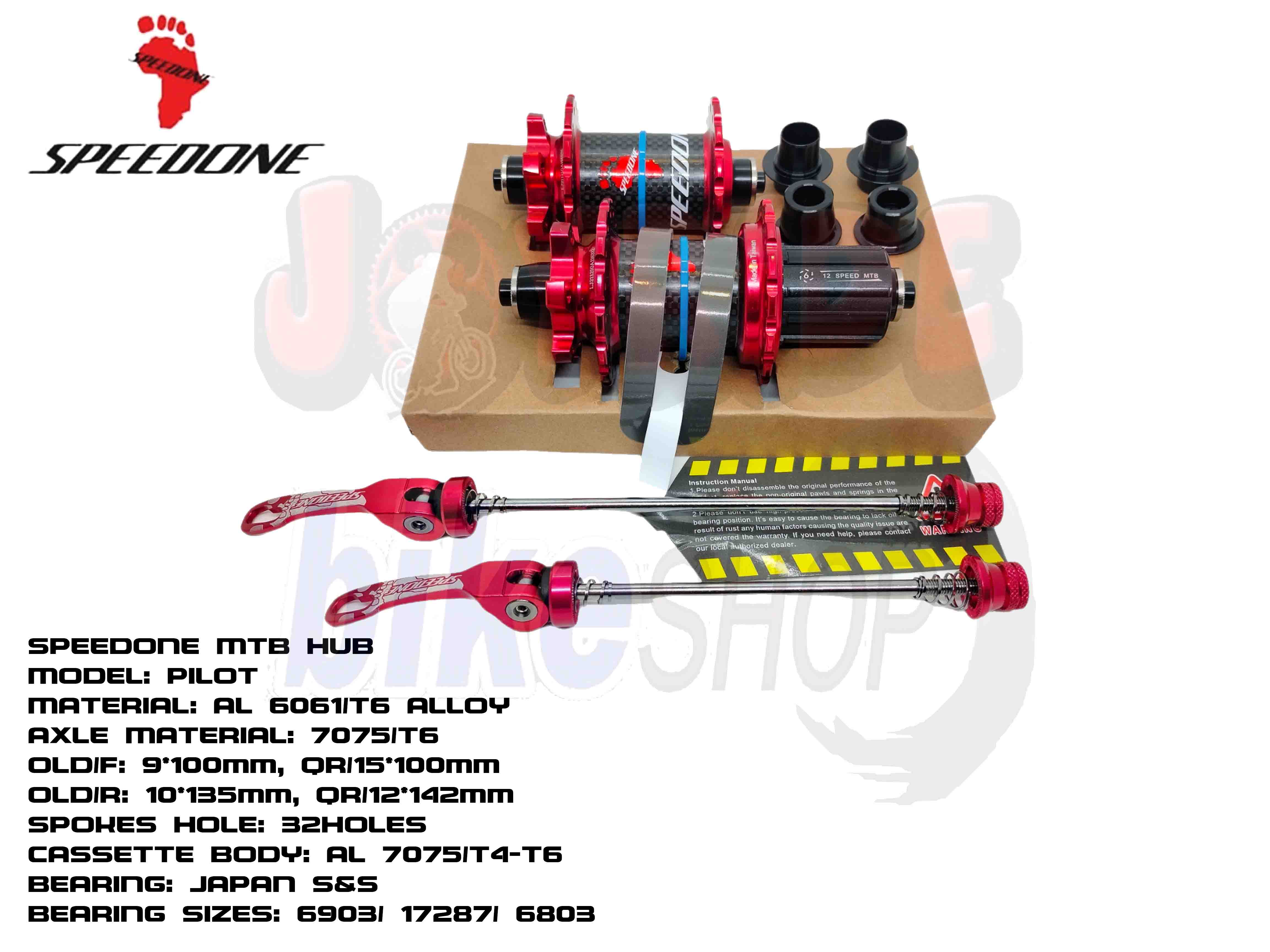 SPEEDONE PILOT CARBON HUBS 32HOLES 6PAWLS | Lazada PH