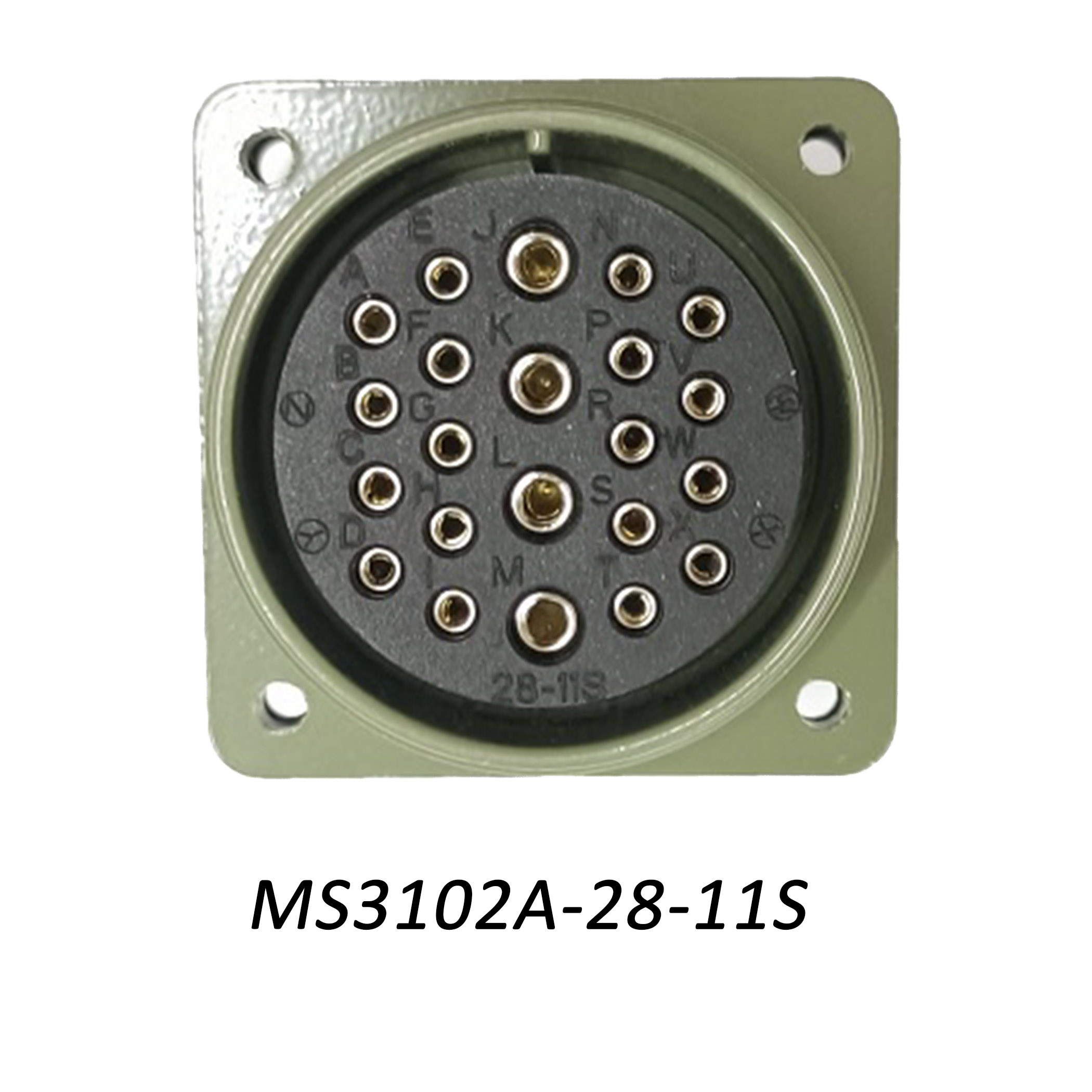 MS 3102A-28-11S Connector Controller Servo Motor Female 22 Pin Position ...