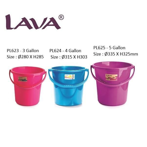LAVA Multipurpose Pail 1/3/4/5 Gallon Cleaning Bucket Baldi | Lazada