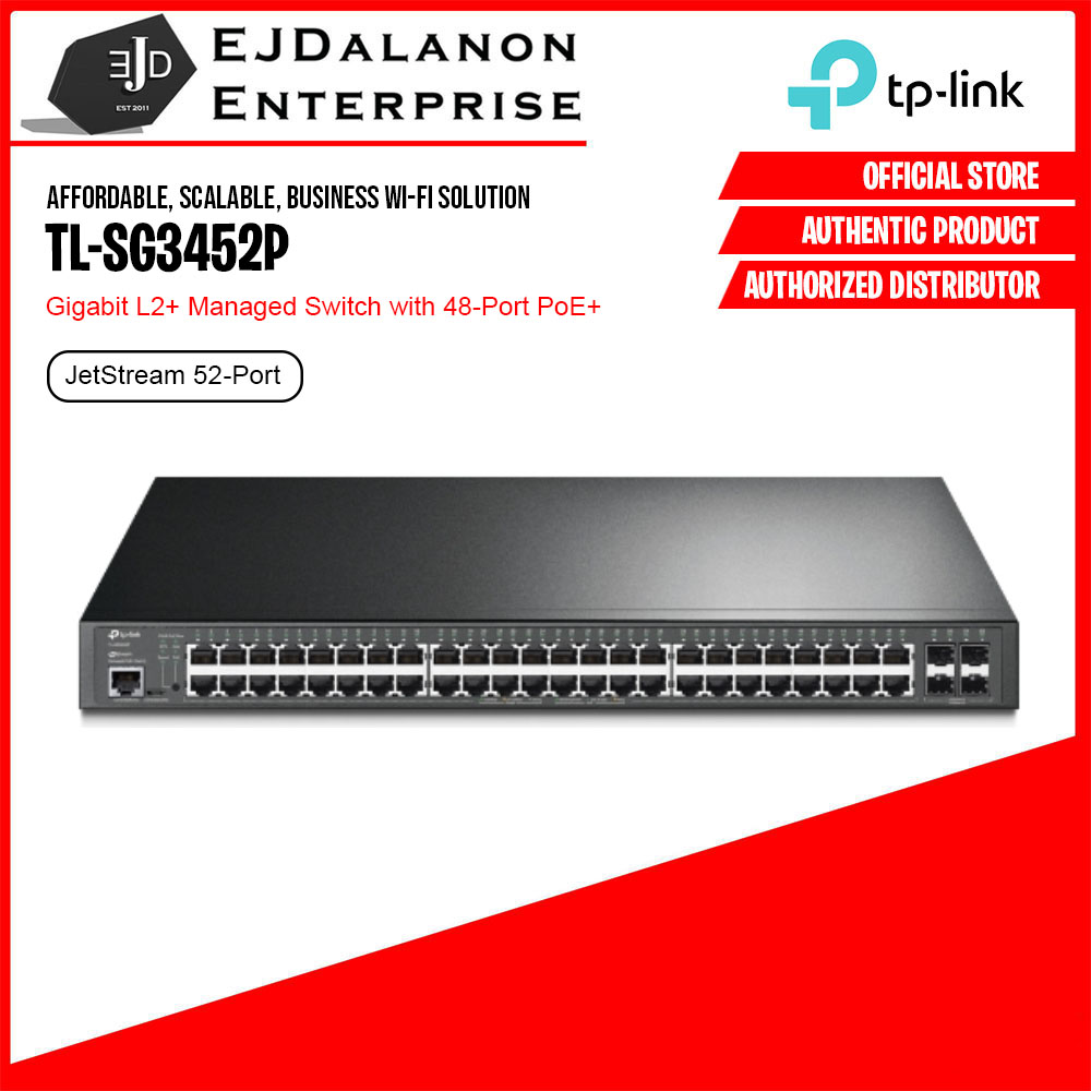 Tp-link TL-SG3452P | JetStream 52-Port Gigabit L2+ Managed Switch with ...