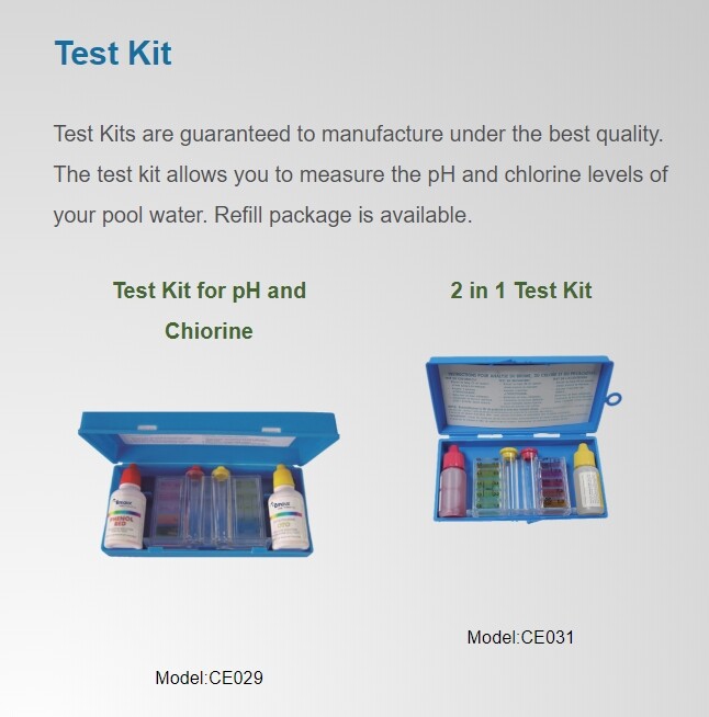ชุดทดสอบค่า PH & CL สำหรับน้ำในสระว่ายน้ำทุกประเภท Emaux pH & CL Test ...