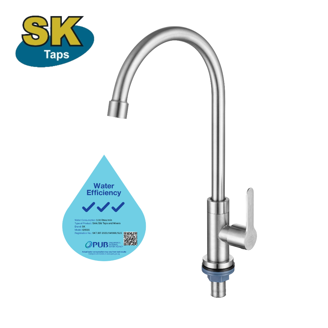 SK Taps Stainless Steel Sink Tap Cold Water 1215 | Lazada Singapore