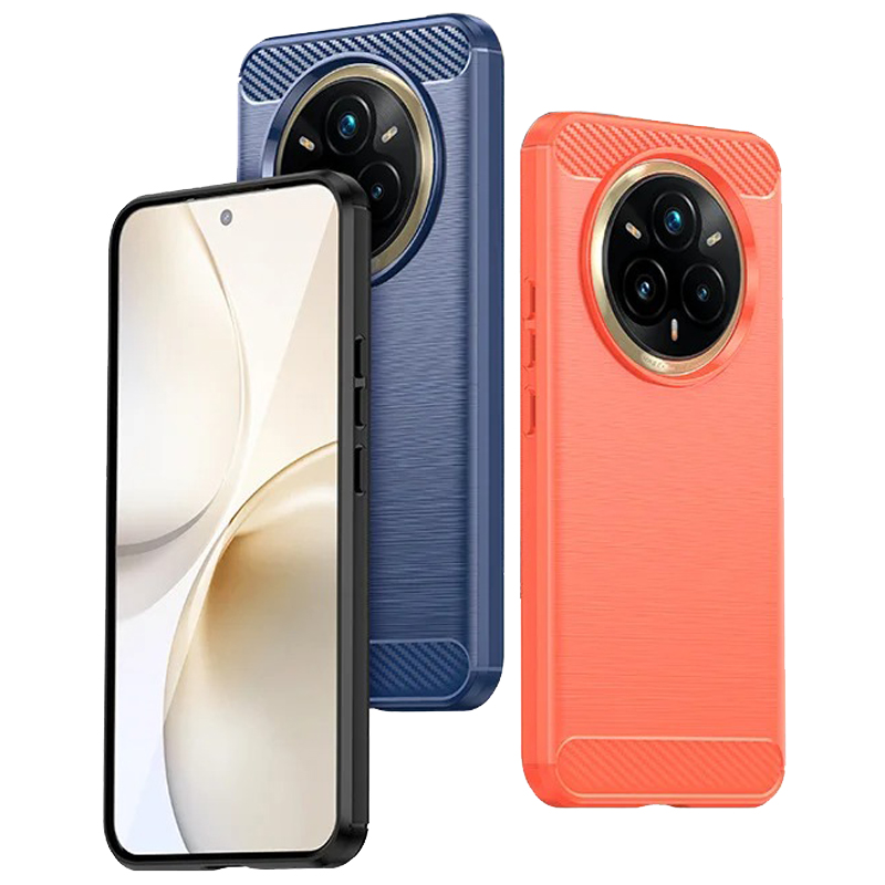 Phone cover For Realme P3 Pro 5G case shell Carbon Fiber Soft TPU ...