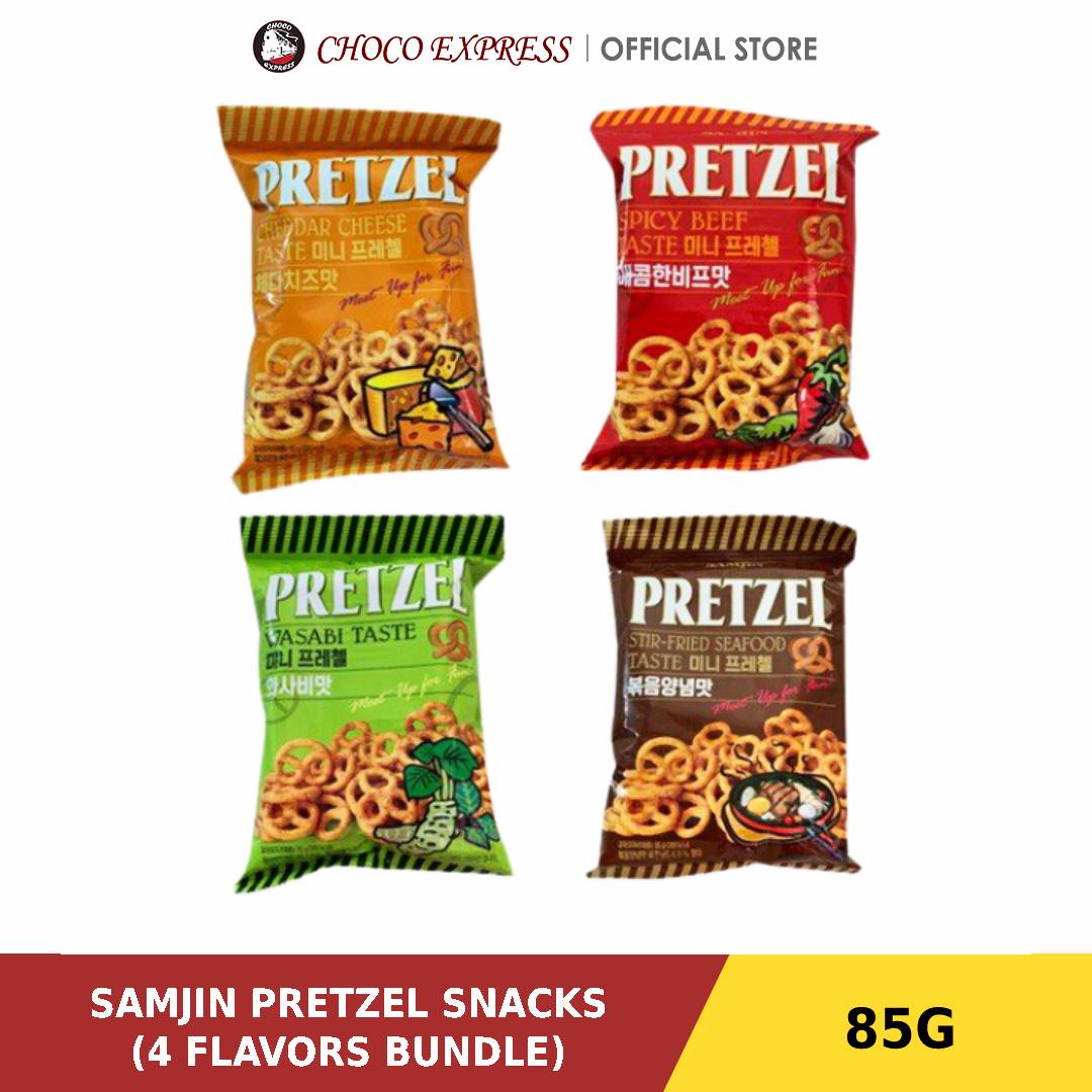 Samjin Pretzel Assorted Flavor Bites Snacks 85g Bundle Deals / Product ...