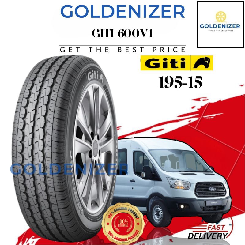 Giti tayar tyre tire van 600v1 195-15 | Lazada