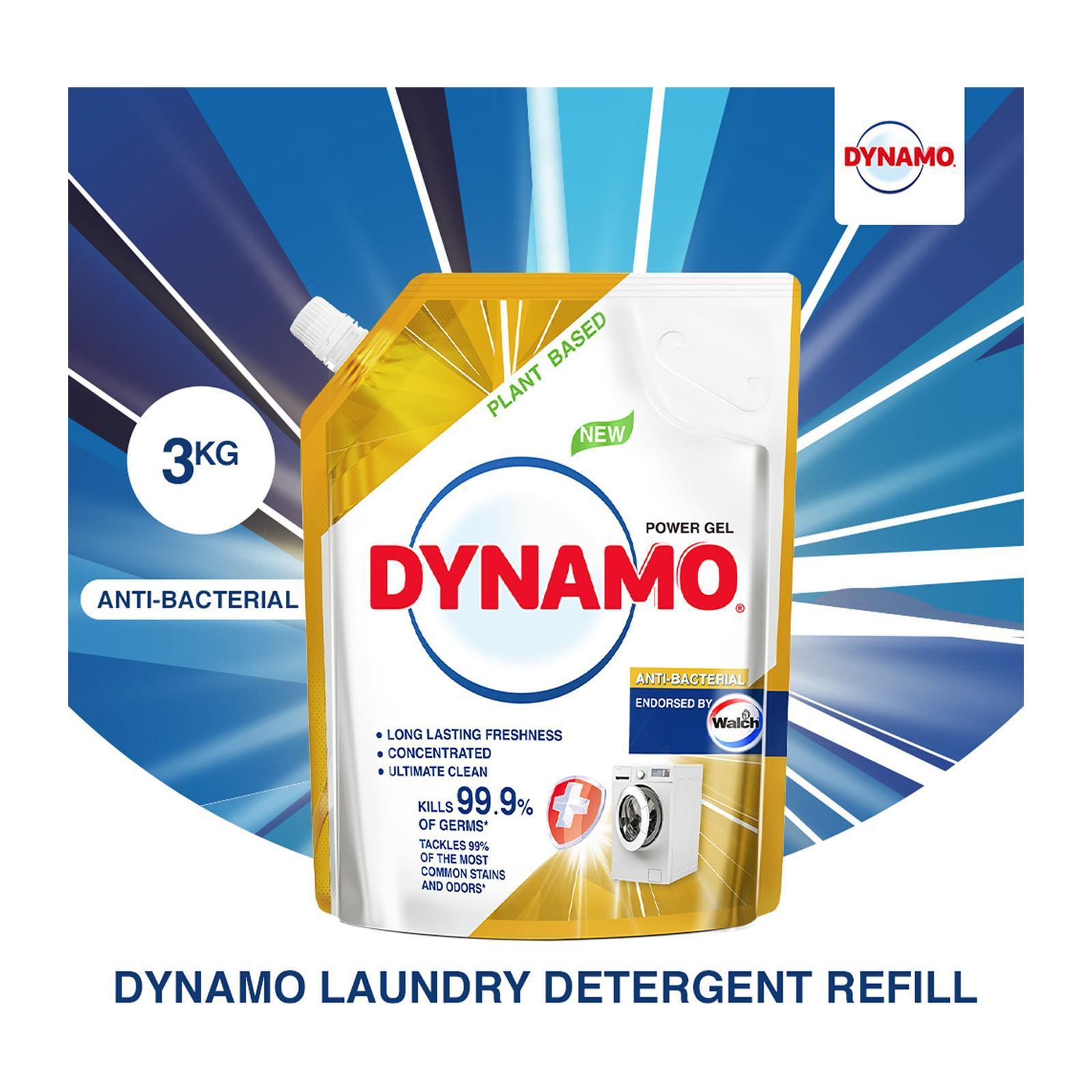 Dynamo Laundry Liquid Detergent Refill Pack 3kg - Anti-bacterial ...