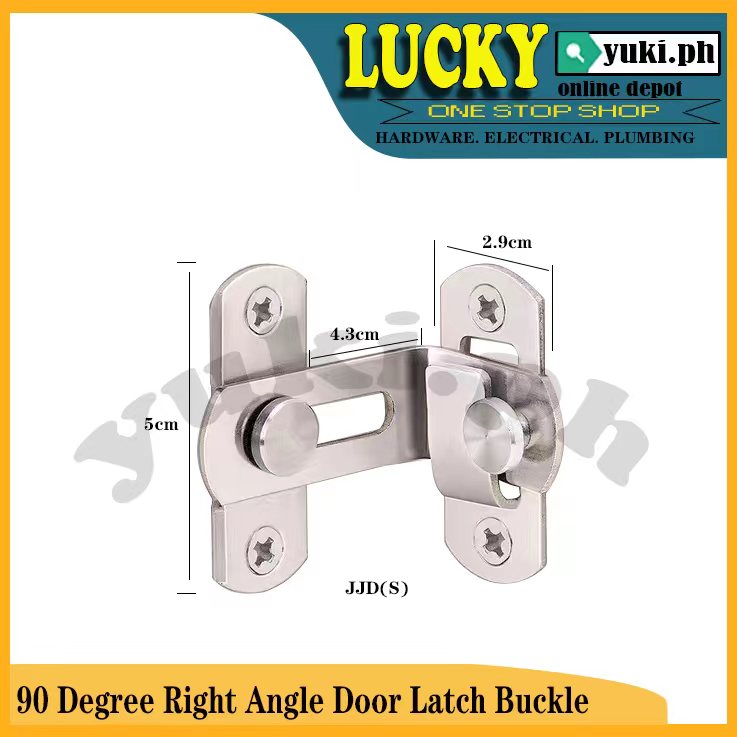 90 DEGREE STAINLESS RIGHT ANGLE DOOR LATCH BUCKLE | Lazada PH