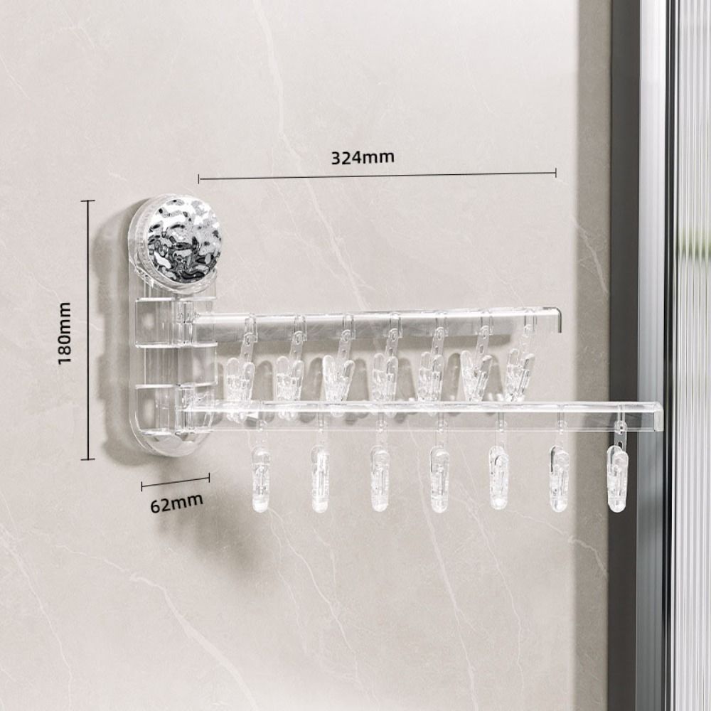 SXSA ยึดด้วยการดูด ที่แขวนผ้าพร้อมคลิป มัลติฟังก์ชั่ พับเก็บได้ ที่แขวน ...