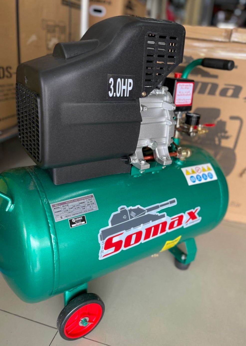 ส่งฟรี! ปั๊มลมโรตารี่ 50 ลิตร 3 แรง SOMAX ++โปรส่งฟรี ทุกชิ้น AT TOOLS ...
