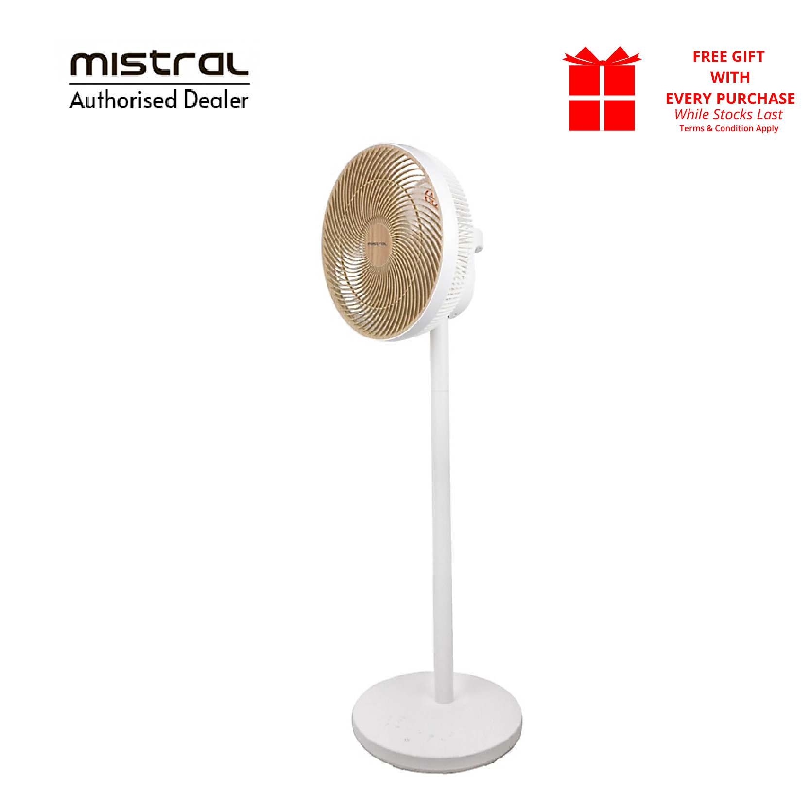 Mistral 12" DC High Velocity Stand Fan MHV1412R-G | Lazada Singapore