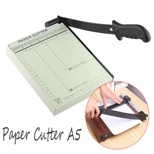 A5 PAPERCUTTER002 - Wood Paper Cutter with Adjuster and Sliding Paper ...