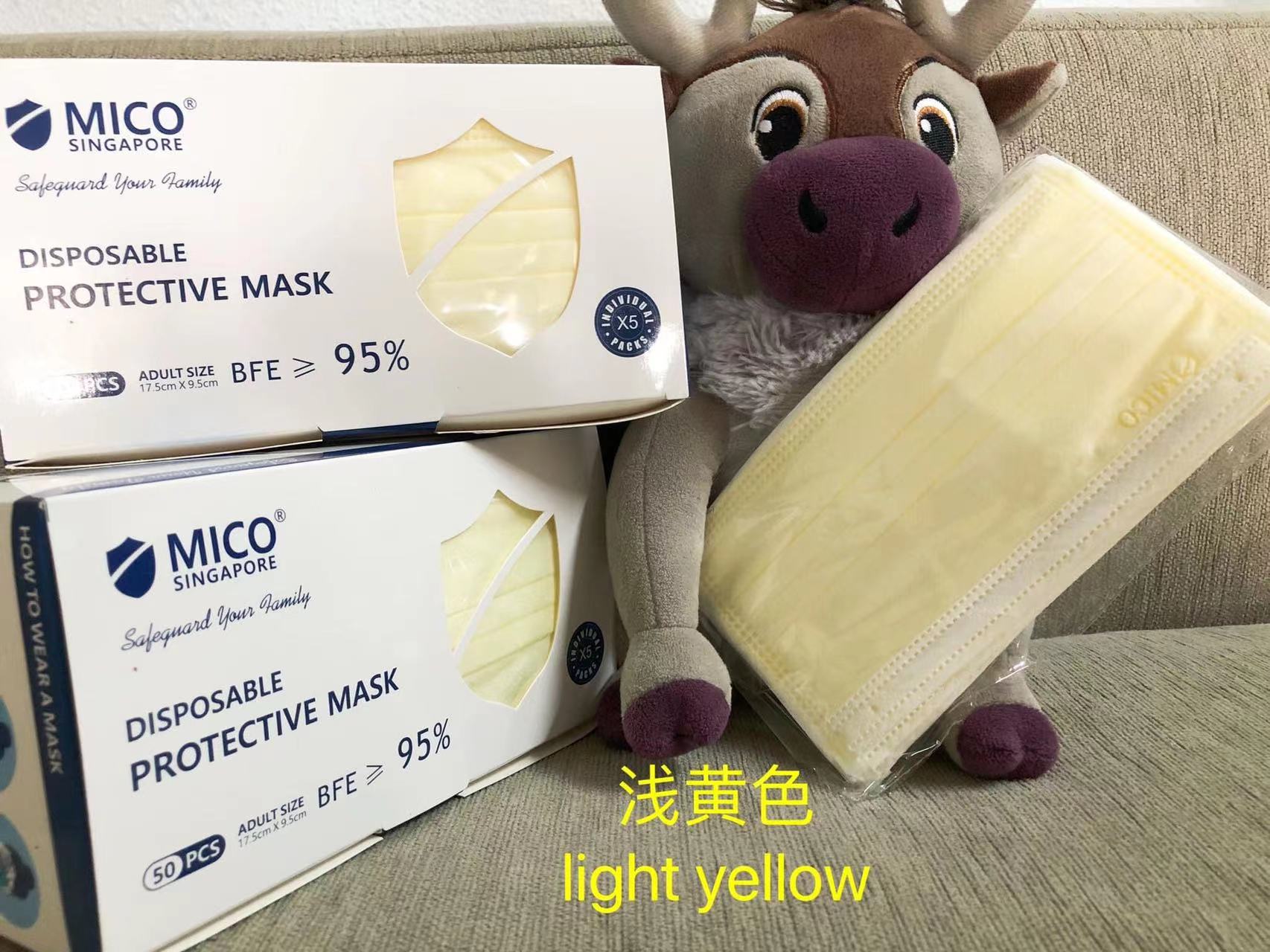 [SG🇸🇬 BRAND] MICO Adult Mask Disposable Mask Face Mask 50pcs/box [Ready ...