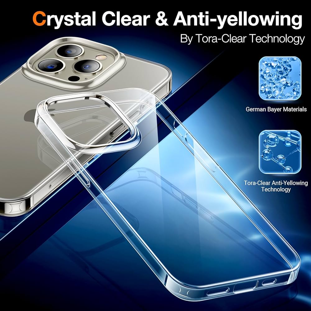 Anti Yellow Clear Back Cover Case PIXEL 7 (TPU case | Raised Edges for ...