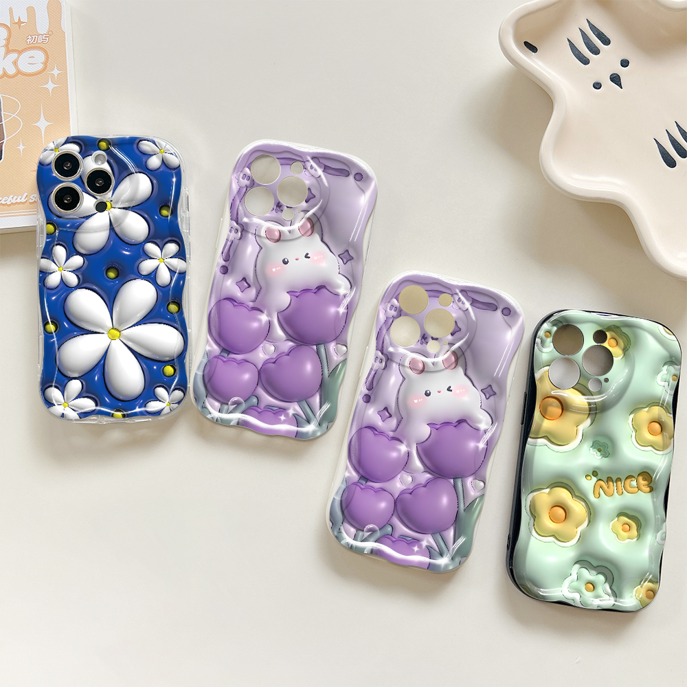 BILI for Redmi 14C Xiaomi Poco C75 Back Cover Sweet Flower Pattern ...