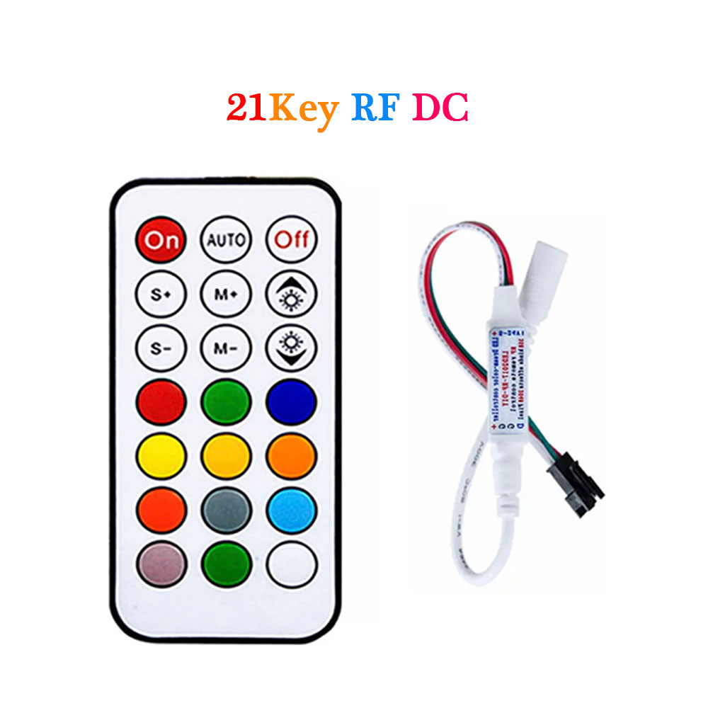 Ws2812b Ws2811 Led Pixel Strip Controller Usb/dc 3keys Rf 14/17/21keys ...