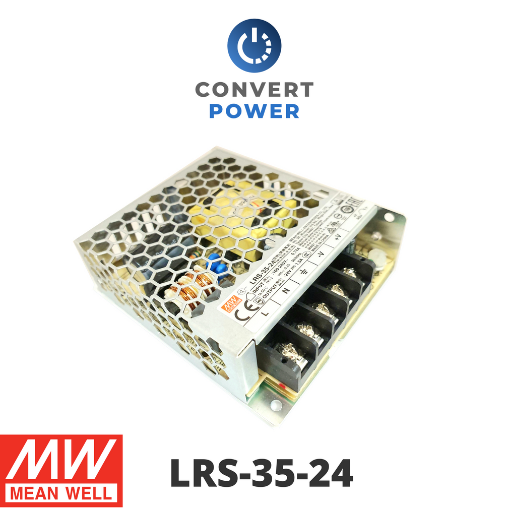 Mean Well LRS Series (LRS-35) LRS-35-24 Industrial Panel Mount ...