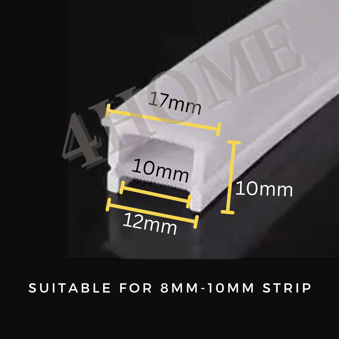 Flexible Silicon LED Strip Light Diffuser Channel LED Profile 1meter ...