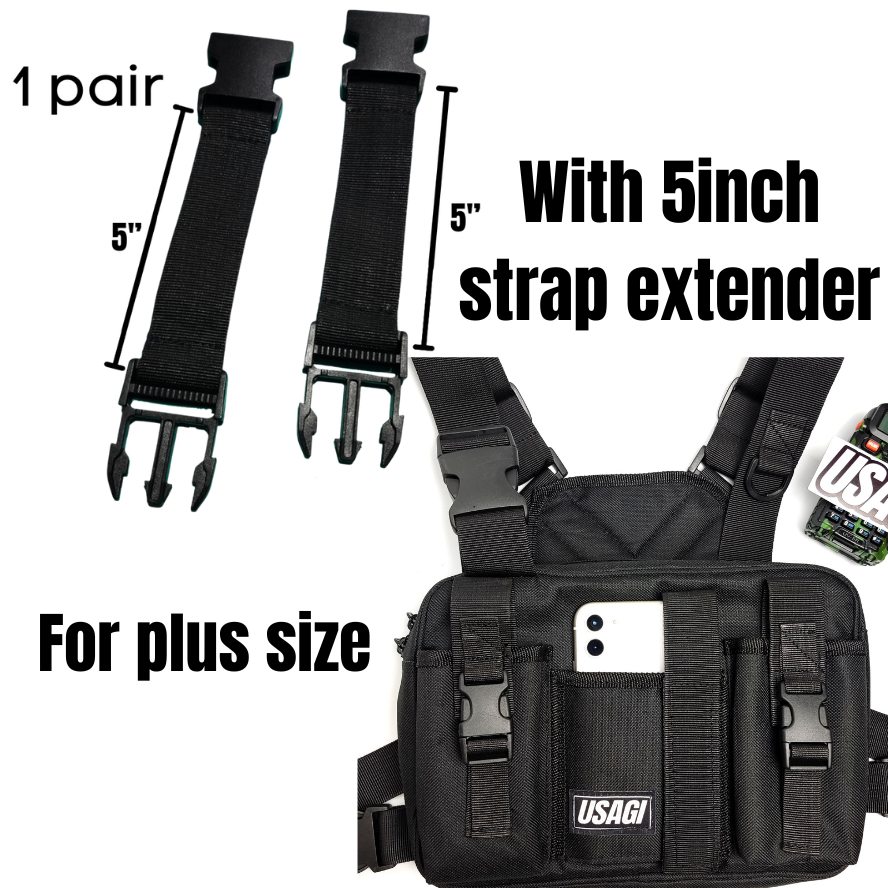 USAGI Vlogger 2 Chest Cam Motorcycle Bag w/ Smartphone Holder Pouch ...