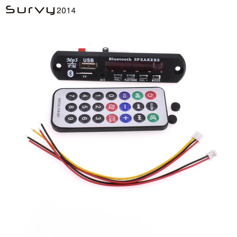 【InnovateWorld】Wireless Bluetooth 12V MP3 WMA Decoder Board Audio ...
