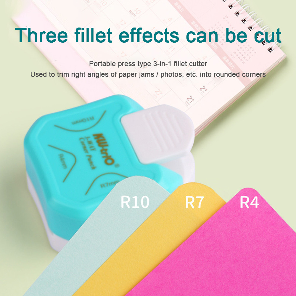 【LuxeGlow】3 In 1 Plastic Punching Machine R4 R7 R10 Round Corner ...