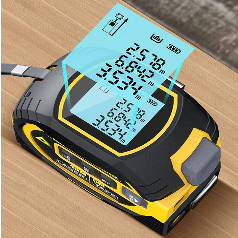 Mileseey DT11 Laser Tape Measure,40M 2 In 1 Digital Laser Meter ,Laser ...
